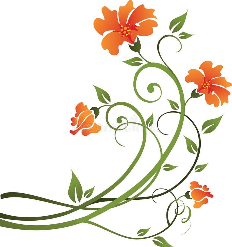 Floral design stock vector. Illustration of vector, background - 3026336