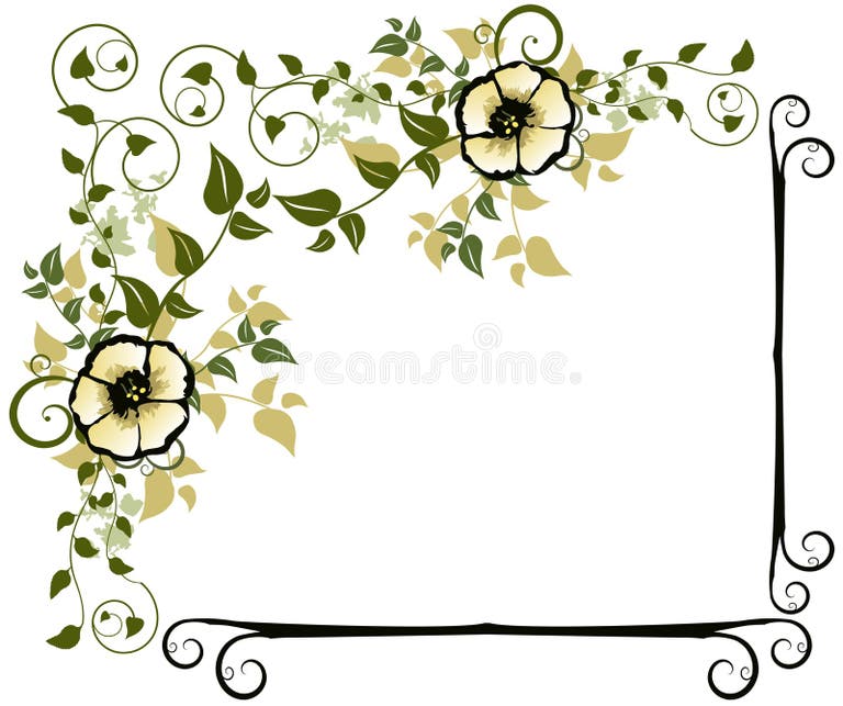 Grungy Floral Frame Design Stock Illustrations – 7,986 Grungy Floral ...
