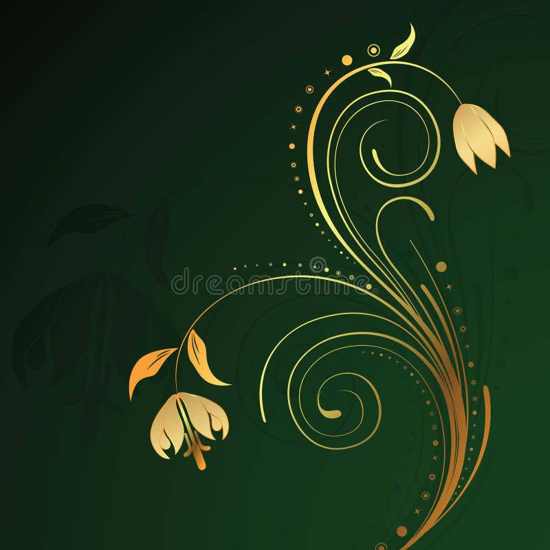 Floral Design Background stock vector. Illustration of leaf - 6029322