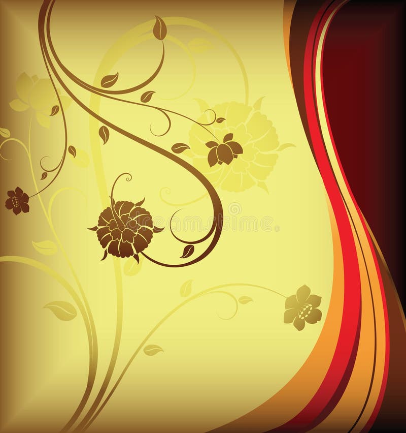 Floral design background stock illustration. Illustration of background ...