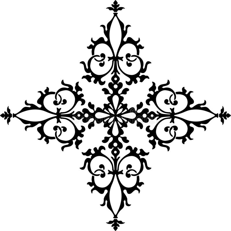 Rococo design stock vector. Illustration of repeating - 13893950