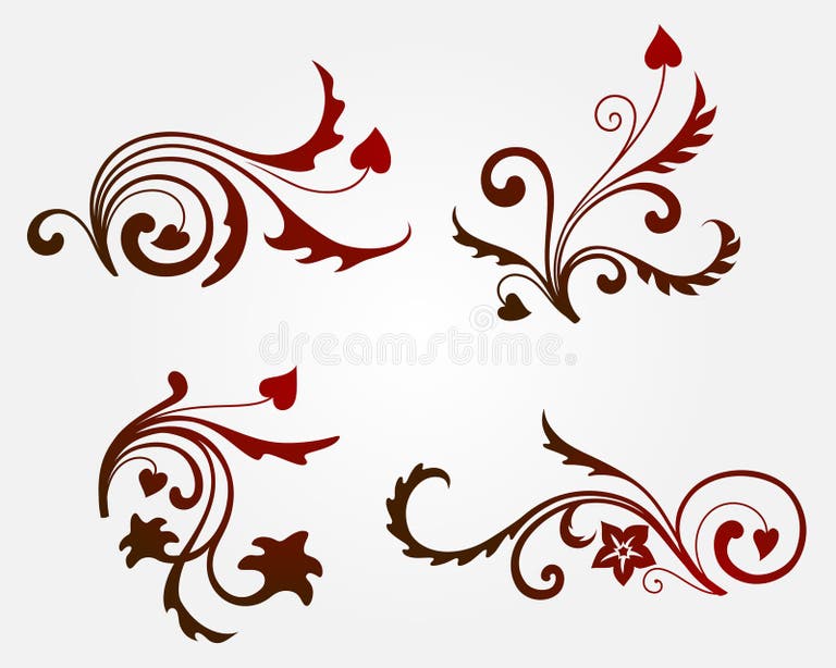 Detailed Calligraphic Design Elements Stock Illustrations – 766 ...
