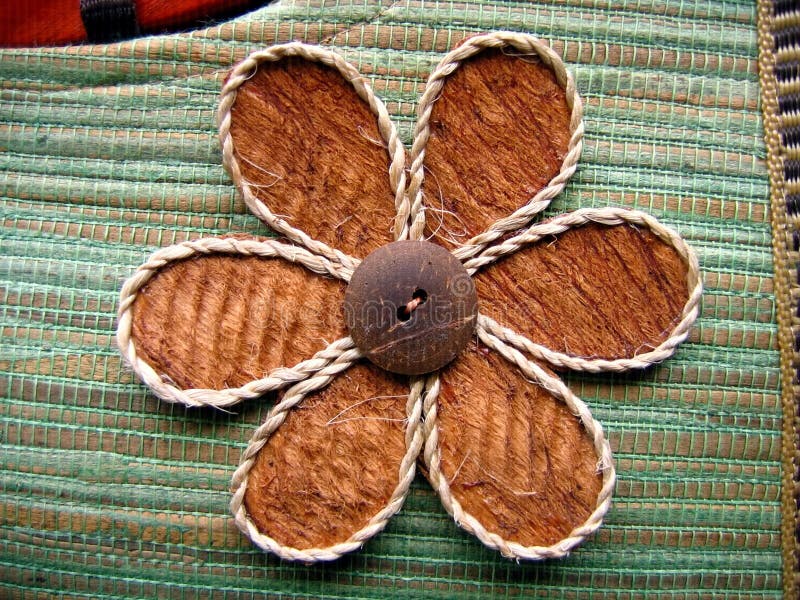 Floral Design on a Handmade Bag Stock Photo - Image of original, latch ...