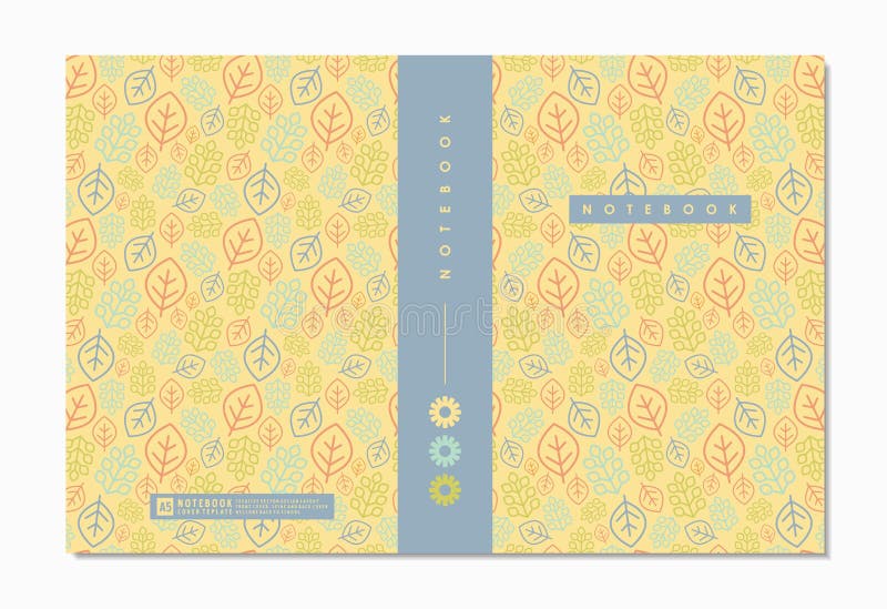 Floral Design Pattern Layout for Notebook Covers Stock Vector ...