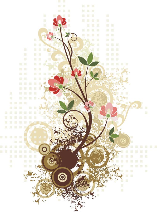 Floral Abstract Backgrounds, Vector Stock Vector - Illustration of ...