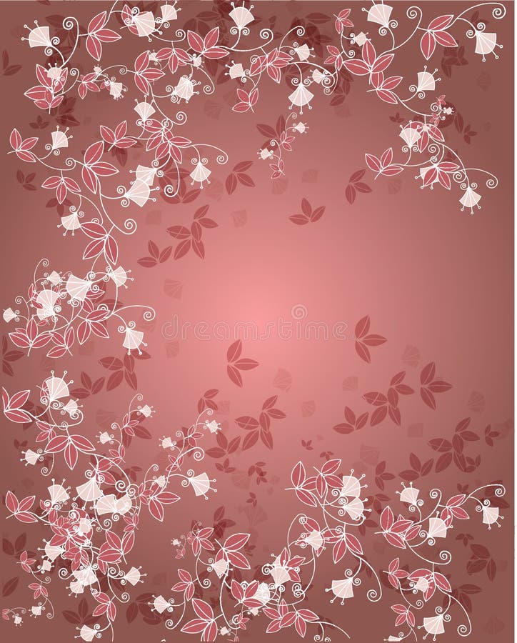Floral Design in a Tender Colors Stock Illustration - Illustration of ...