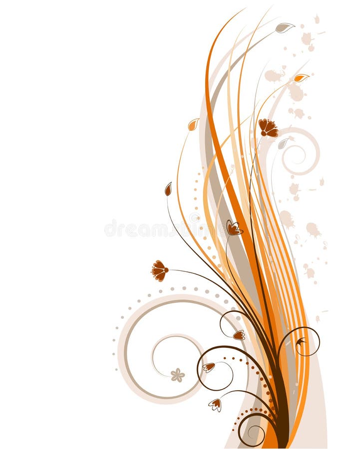 Floral spring oval border stock illustration. Illustration of summer ...