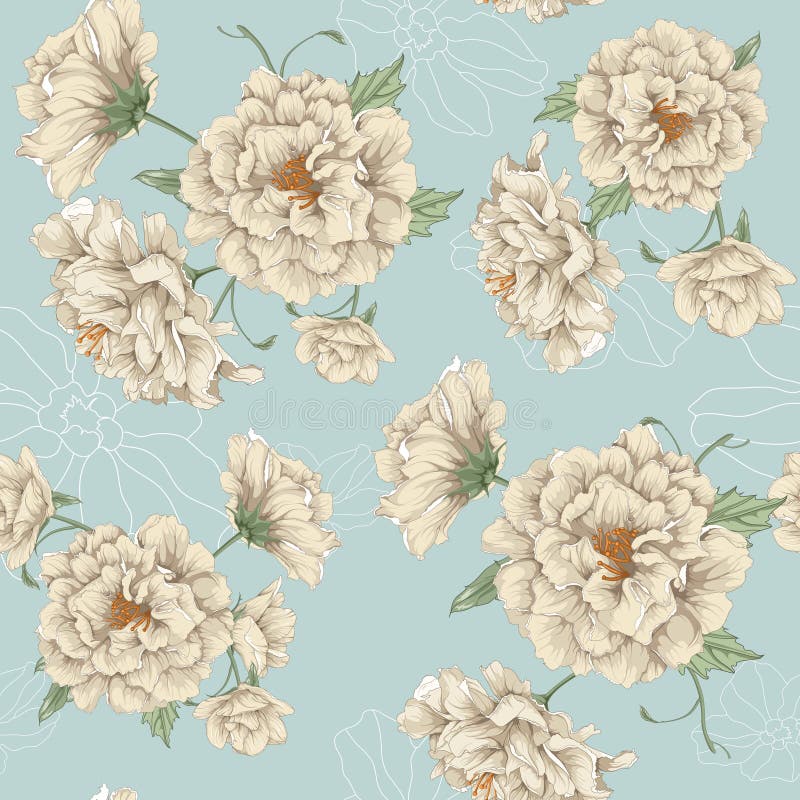 Floral design white flower stock vector. Illustration of pattern - 57458450