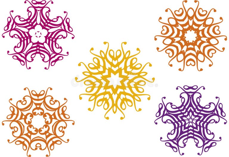 Floral designs stock vector. Illustration of ornamental - 4955688