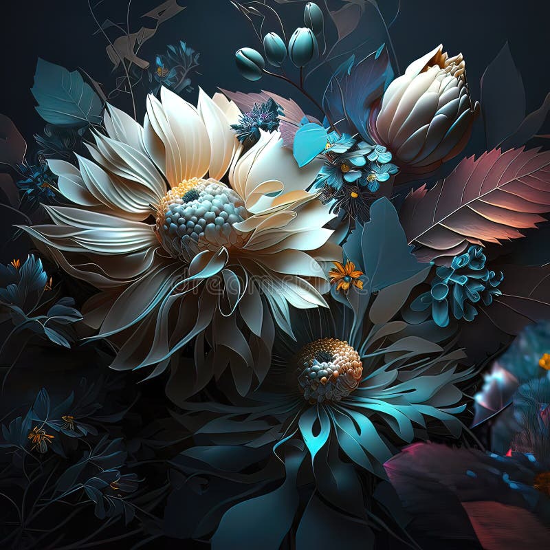 Floral Digital Illustration Stock Illustration - Illustration of ... Floral Digital Illustration Stock Illustration - Illustration of ...