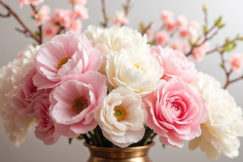 Floral Embrace: Elevating Easter with Gently Crafted Bouquets Stock ...