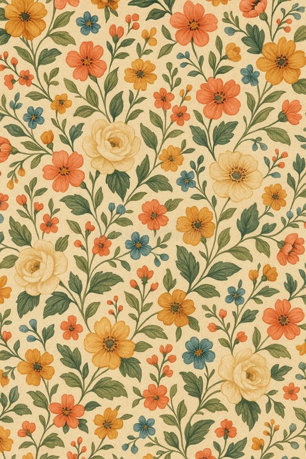 Floral Fabric Pattern for Clothes Use Stock Photo - Image of autumn ...