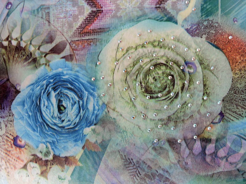 Floral fabric texture stock image. Image of painted, background - 59308189