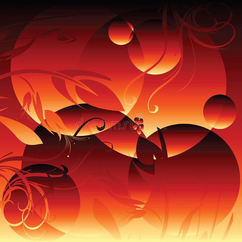 Floral fantasy stock vector. Illustration of beauty, botany - 12556590