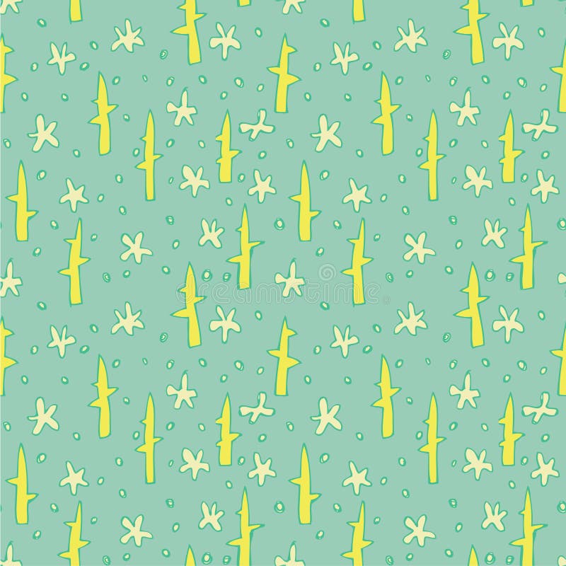 Basic Doodle Seamless Pattern Set No.8 in Black and White Stock Vector ...