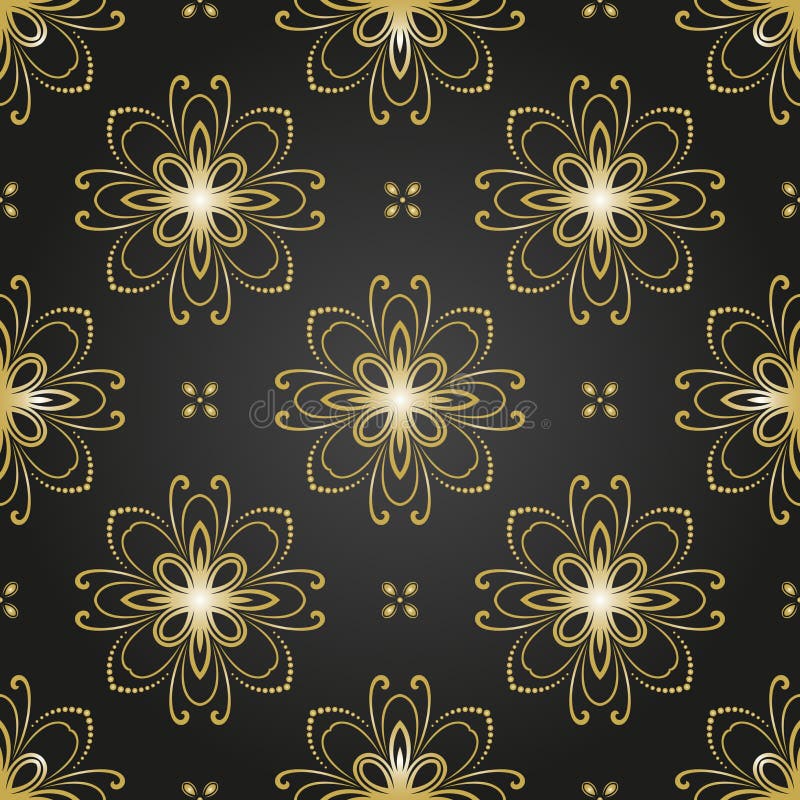 Floral Fine Seamless Pattern Stock Illustration - Illustration of ...