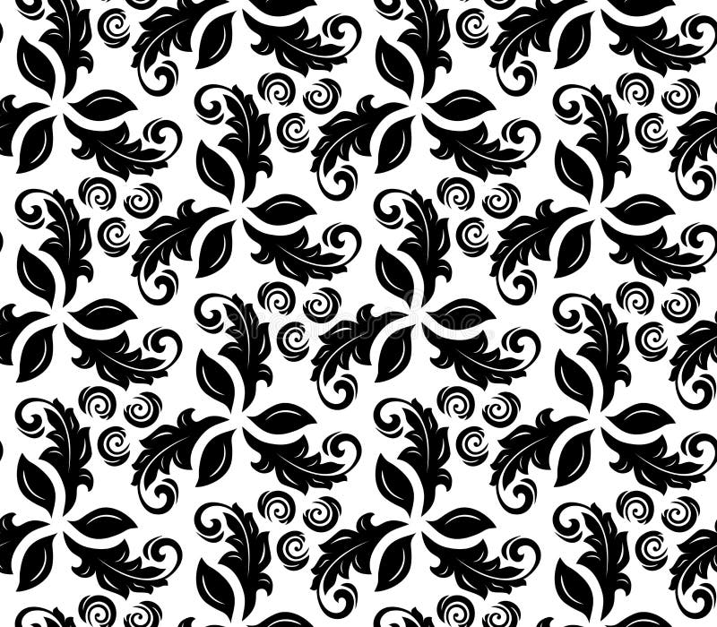 Floral Fine Seamless Pattern Stock Illustration - Illustration of ...