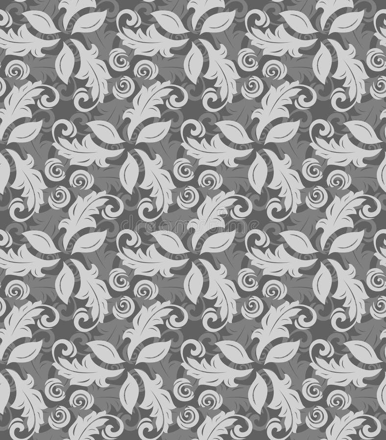 Floral Fine Seamless Pattern Stock Illustration - Illustration of ...