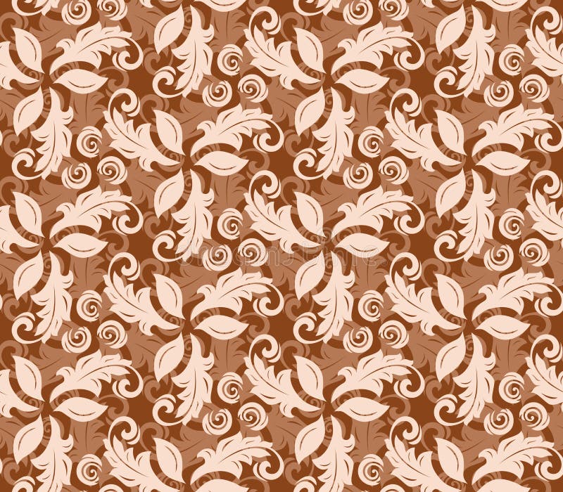 Floral Fine Seamless Vector Pattern Stock Vector - Illustration of ...