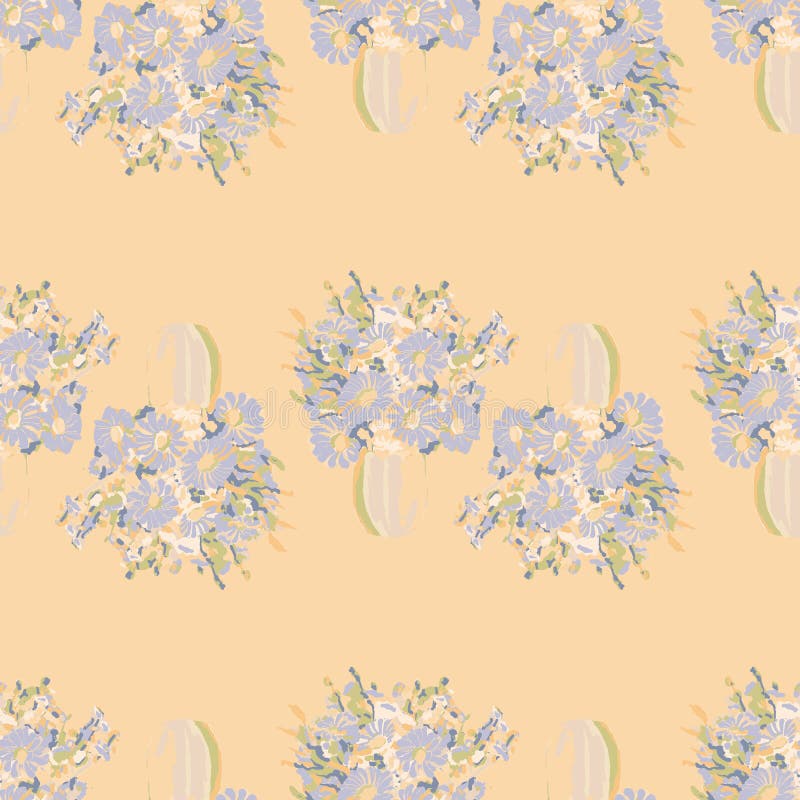 Floral Flora Repeat Vector Pattern Background Print Stock Vector ...