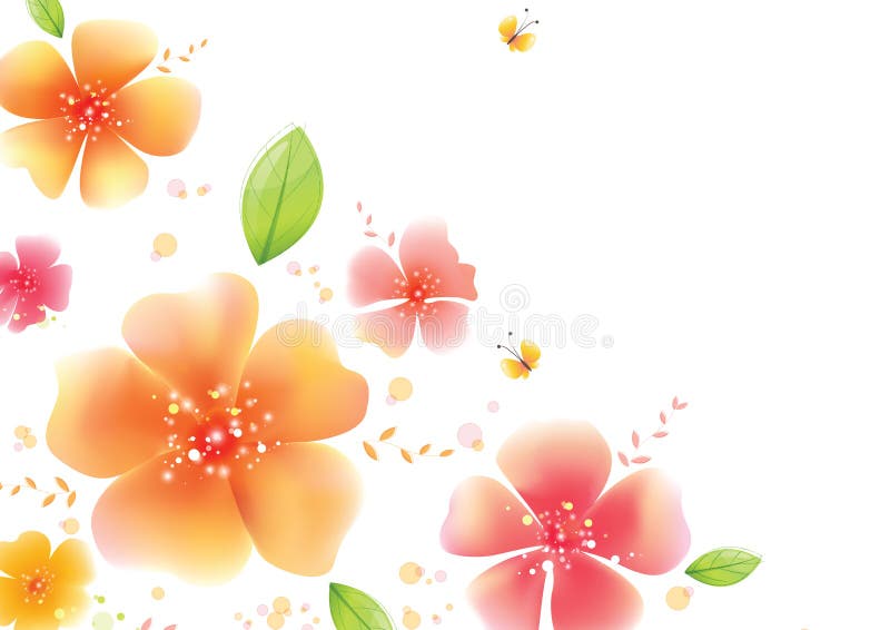 Floral Flower Background. Vector Illustration Decorative Design Stock ...