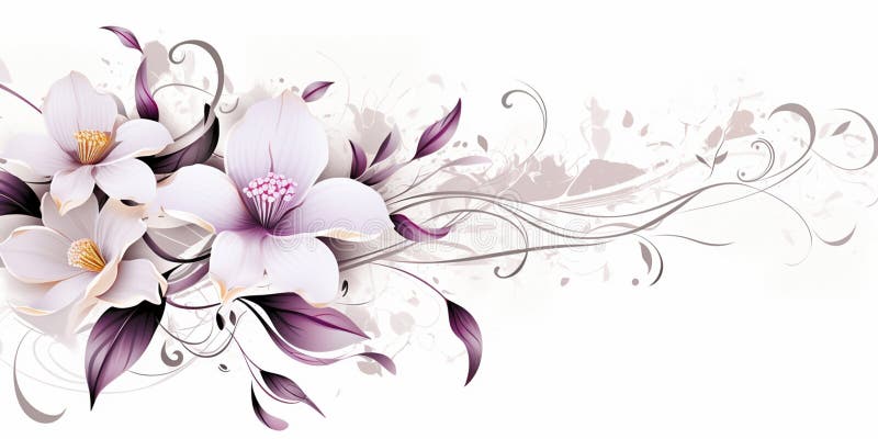 Floral Flower Decorative Background for Wedding and Pretty Designs and ...