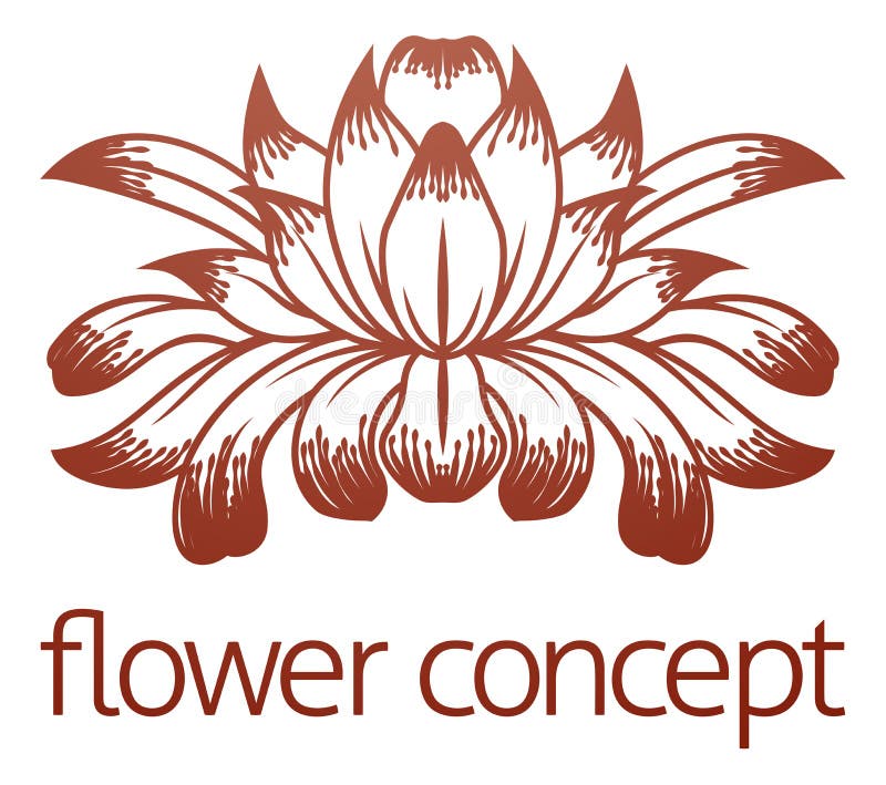 Floral Icon Set Series Design Elements Stock Vector - Illustration of ...