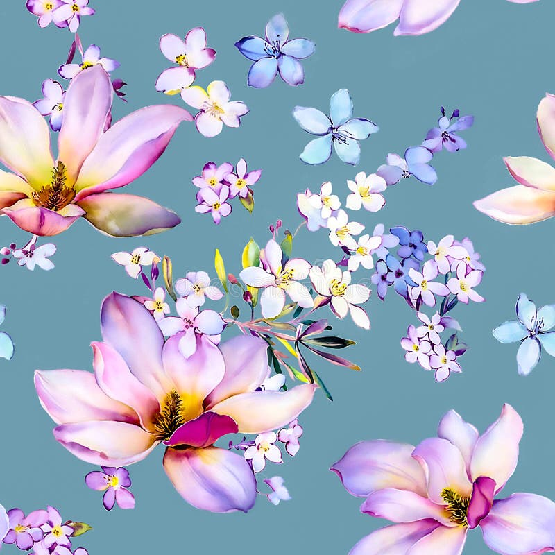 Flower design pattern stock illustration. Illustration of color - 261350534