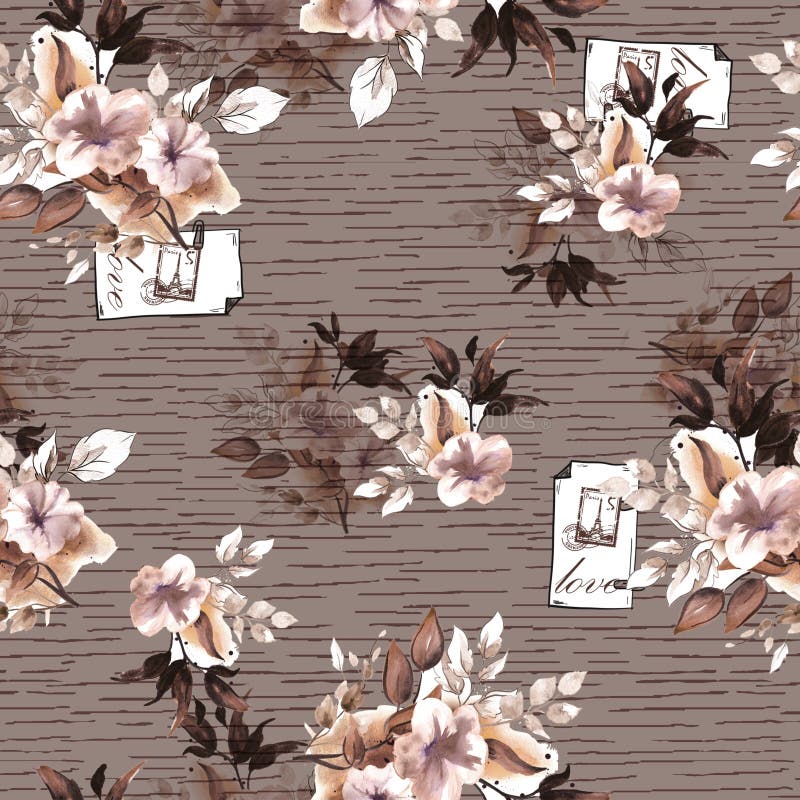 Flower design pattern stock illustration. Illustration of floralpattern ...