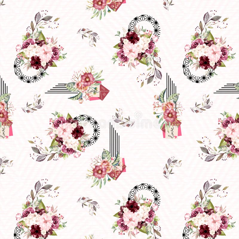 Flower design pattern stock illustration. Illustration of cartoon ...
