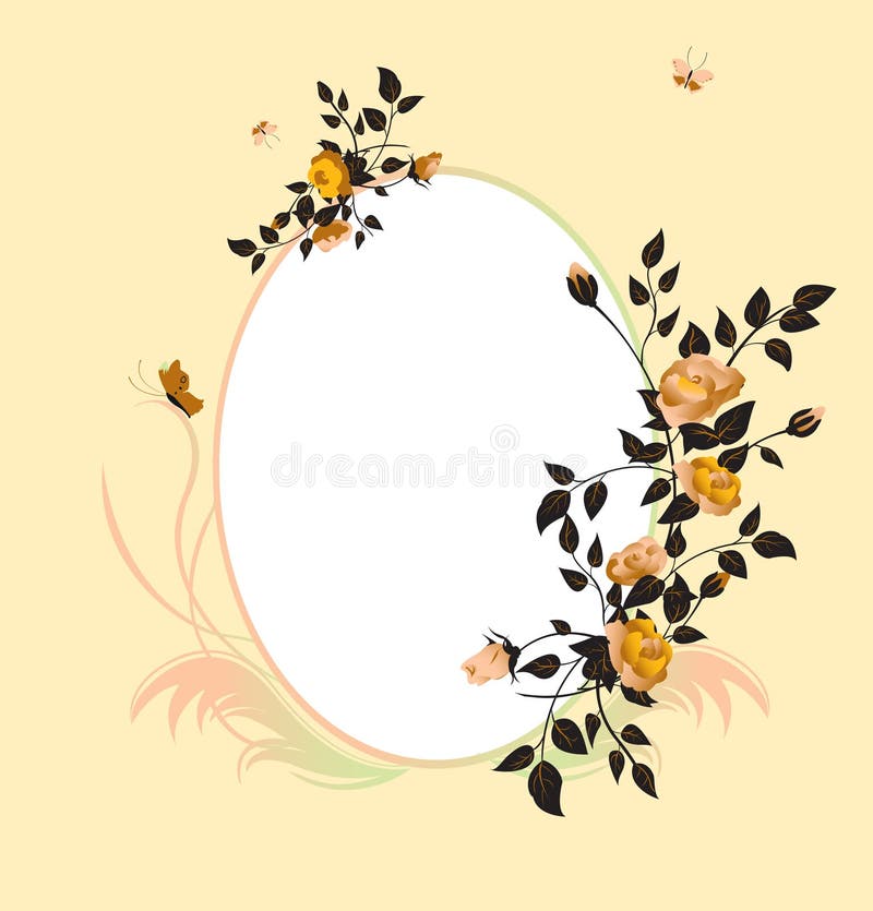Spring Frame with Lily of the Valley Stock Illustration - Illustration ...