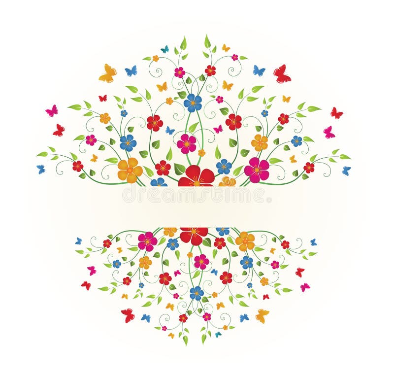 Spring floral frame stock vector. Illustration of cool - 23378548