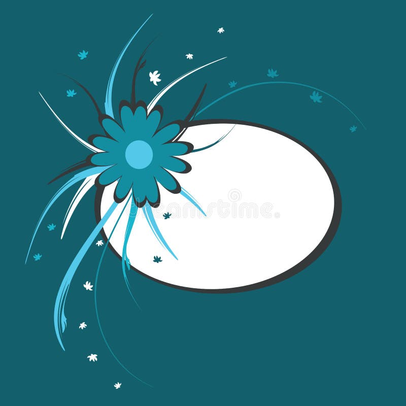 18+ Blue oval floral frame Free Stock Photos - StockFreeImages