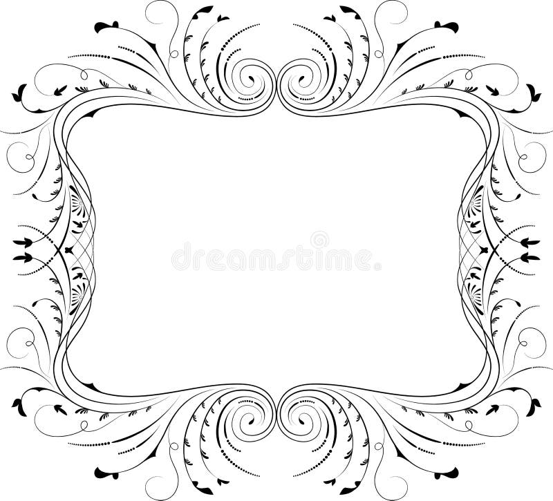 Floral Frame, Element for Design, Vector Stock Vector - Illustration of ...