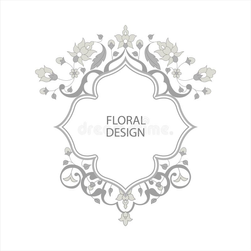Floral Frame Elements for Design Stock Vector - Illustration of card ...