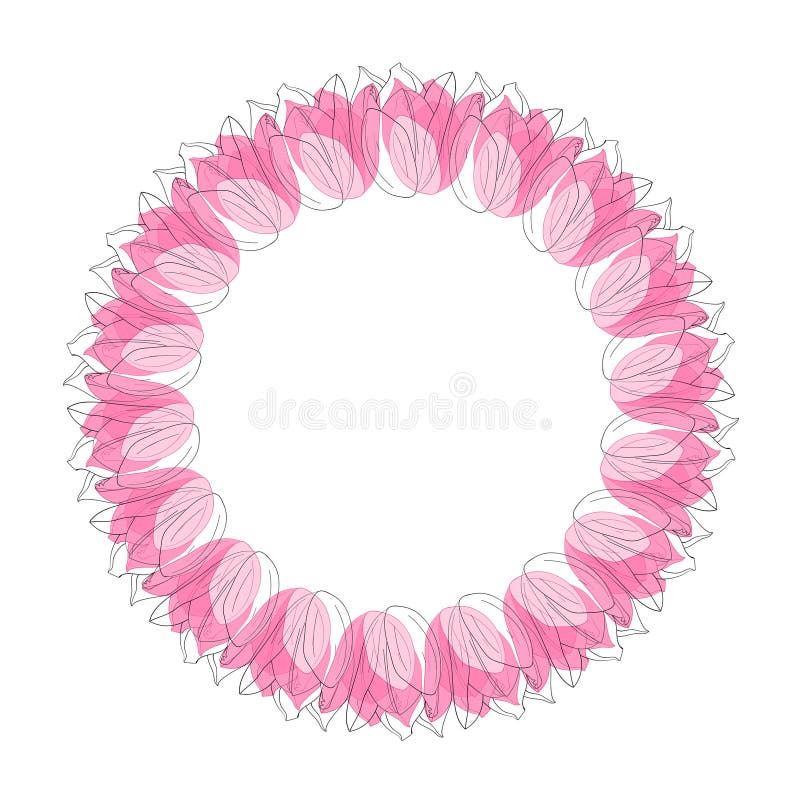 Floral Frame. Graphic Vector Design Element Stock Vector - Illustration ...