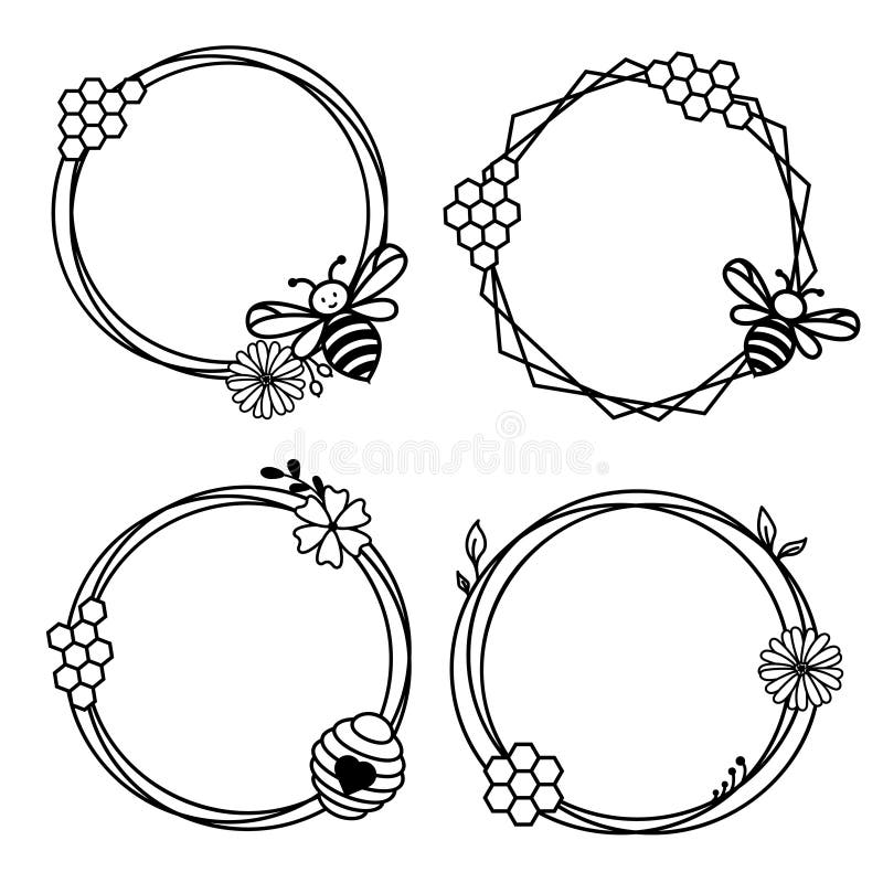 Bee Border Stock Illustrations – 3,432 Bee Border Stock Illustrations ...