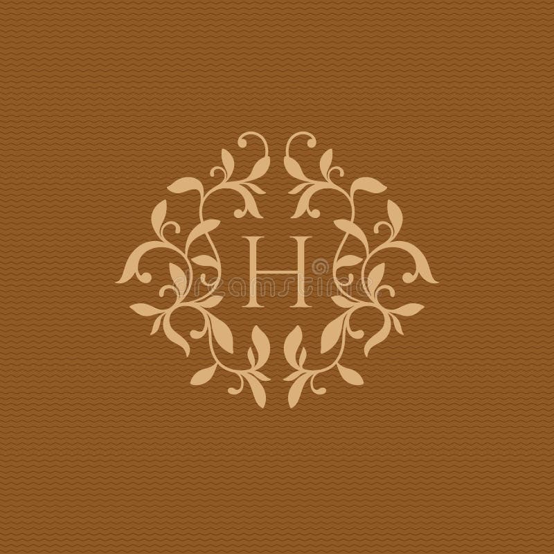 Floral Frame Monogram. Classic Decorative Element Stock Vector ...