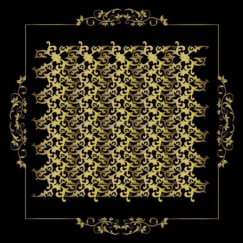 Floral Frame Ornament - Vector Picture. Image: 3985041