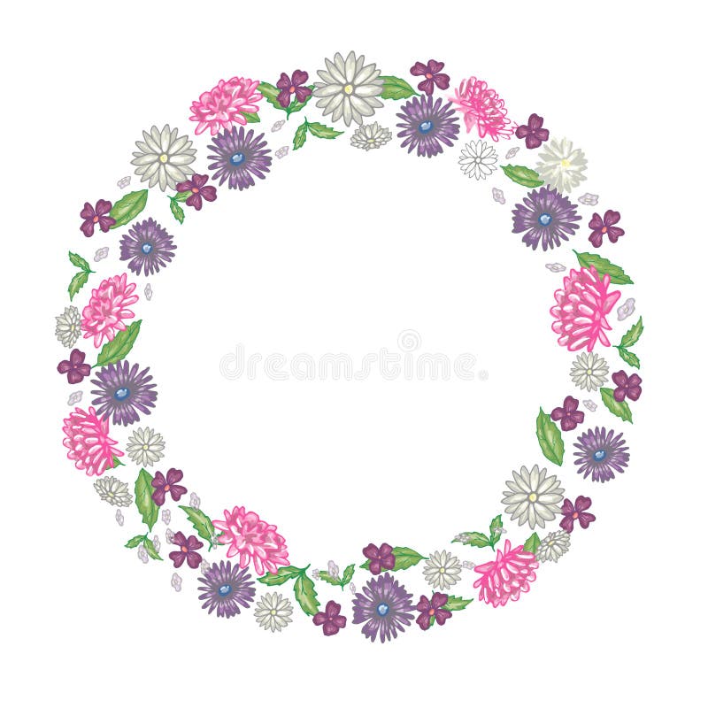 Floral frame stock vector. Illustration of decoration - 99290971