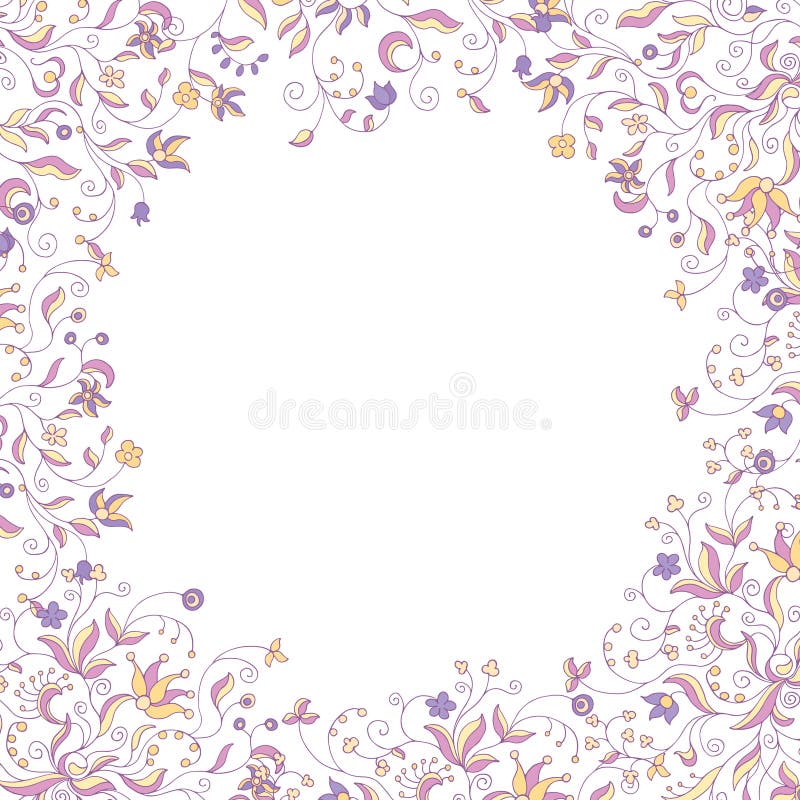 Frame Soft Paper Art Style Gradient Pastel Abstract Cute Background in ...