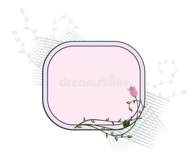 Floral Frame, Text Panel stock vector. Illustration of flourish - 11231385