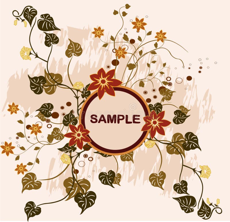 Floral frame - vector stock vector. Illustration of decorative - 2655884