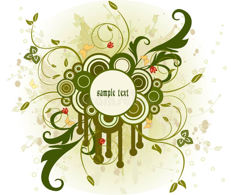 Floral frame - vector stock vector. Illustration of decorative - 2655884