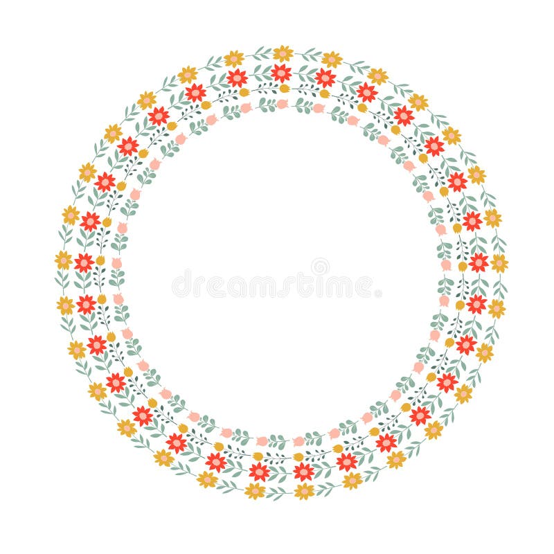 Floral Frame. Vector Design Element Stock Vector - Illustration of ...