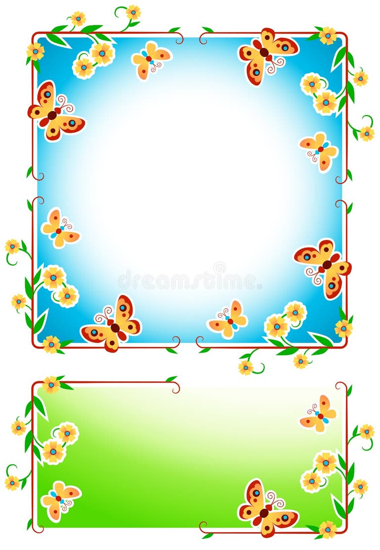 Floral Horizontal Frames Stock Illustrations – 1,296 Floral Horizontal ...