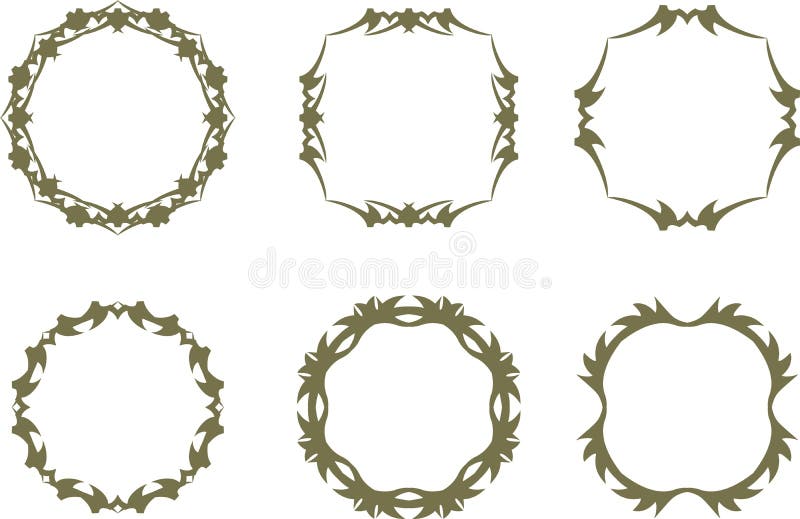 Floral frames stock vector. Illustration of border, decorative - 47031936
