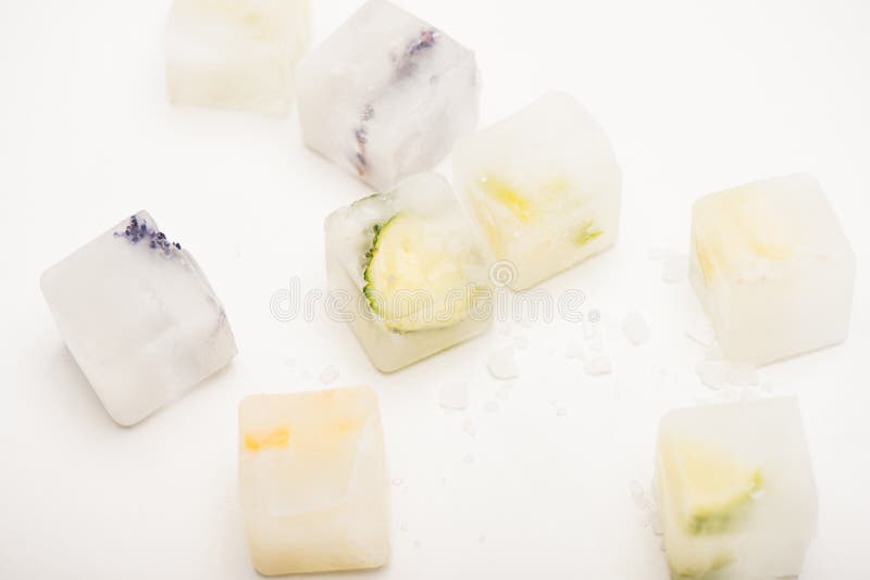 Floral, Fruit and Vegetable Refreshing Ice Stock Photo - Image of ...