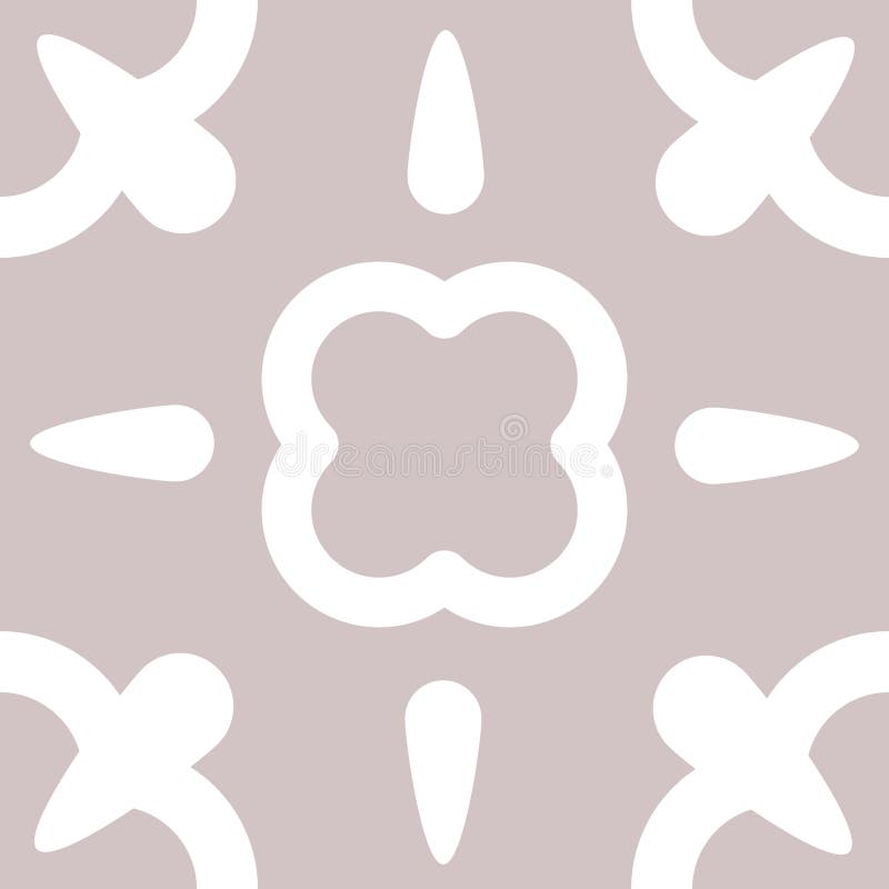 Floral Geometric Tile Pattern Vector Stock Illustration - Illustration ...