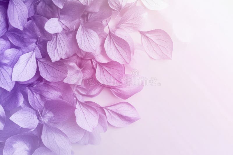 Floral Gradient Background of Lilac and Soft Pink with Subtle Petals ...